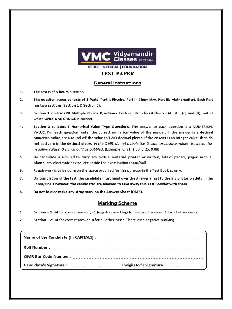 Mock Paper 2024 | PDF | Materials Science | Physical Sciences
