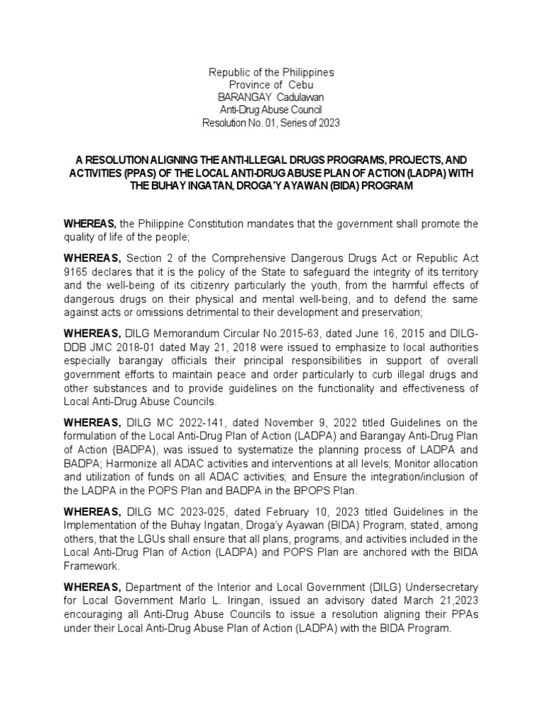 Badpa Sample Reso | PDF