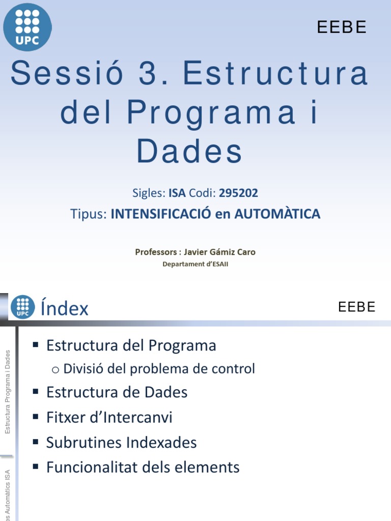 Sessio3 Estructura Programa | PDF