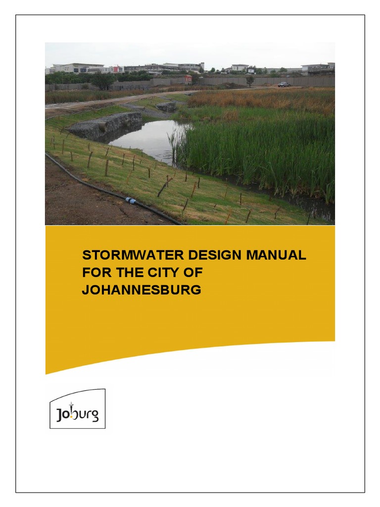 Final Draft COJ Stormwater Design Manual Sept 2019 | PDF | Stormwater ...