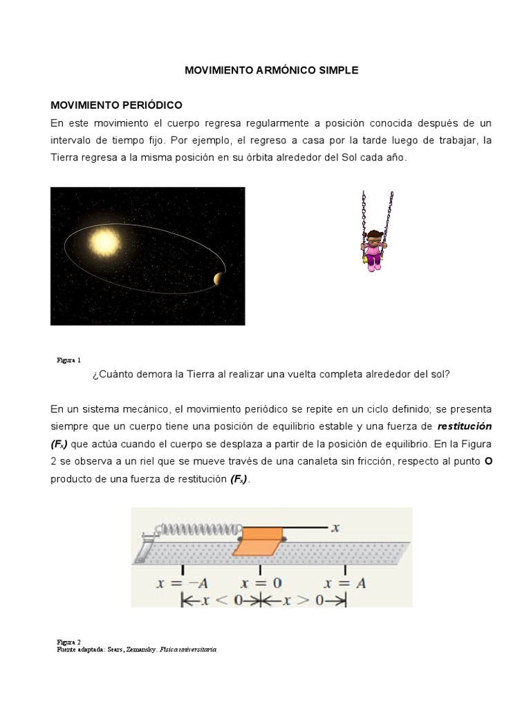 5 Movimiento Armónico Simple | PDF | Oscilación | Frecuencia
