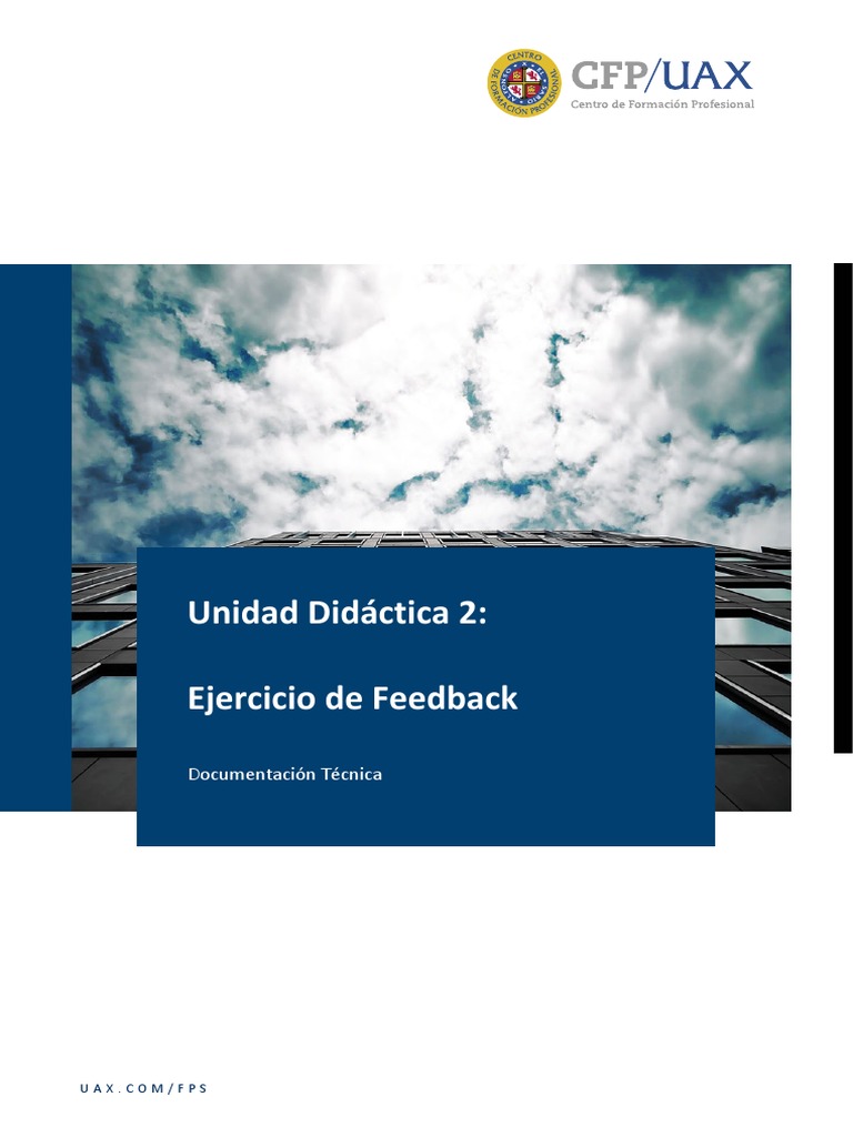 CF 3.0 EjercicioDeFeedback UD2 | PDF | Arte