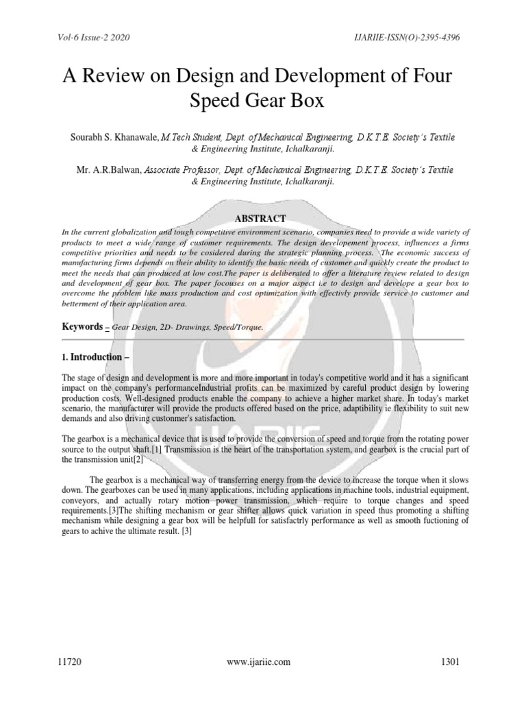 Gearbox 1 | PDF | Gear | Physical Sciences