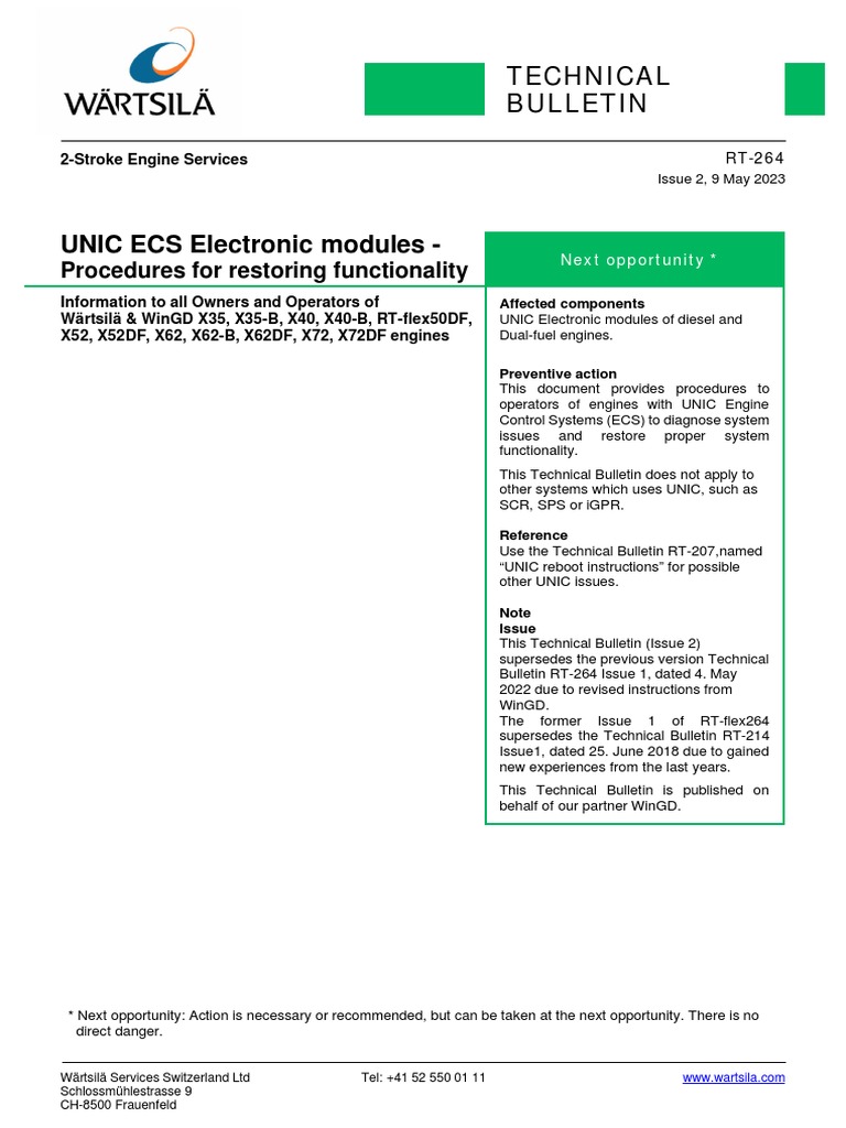 UNIC ECS Electronic Modules - Procedures For Restoring Functionality | PDF