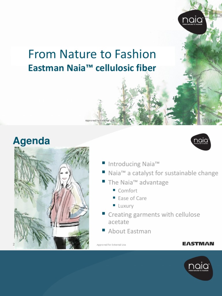 Naia Sustainability Presentation | PDF | Yarn | Textiles