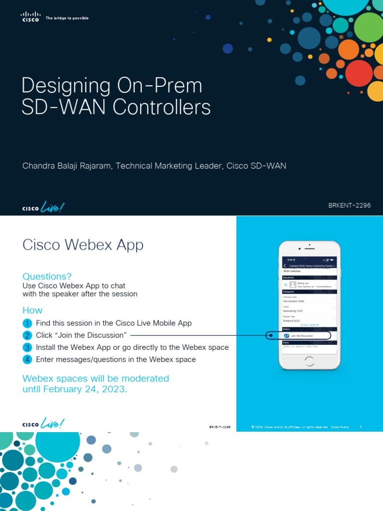 Designing On-Prem SD-WAN Controllers-2023 | PDF | Port (Computer Networking) | Ip Address