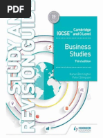 Cambridge IGCSE and O Level Business Studies Coursebook - 5th Ed | PDF