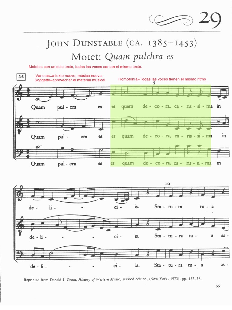 Quam Pulchra Es-John Dunstable | PDF