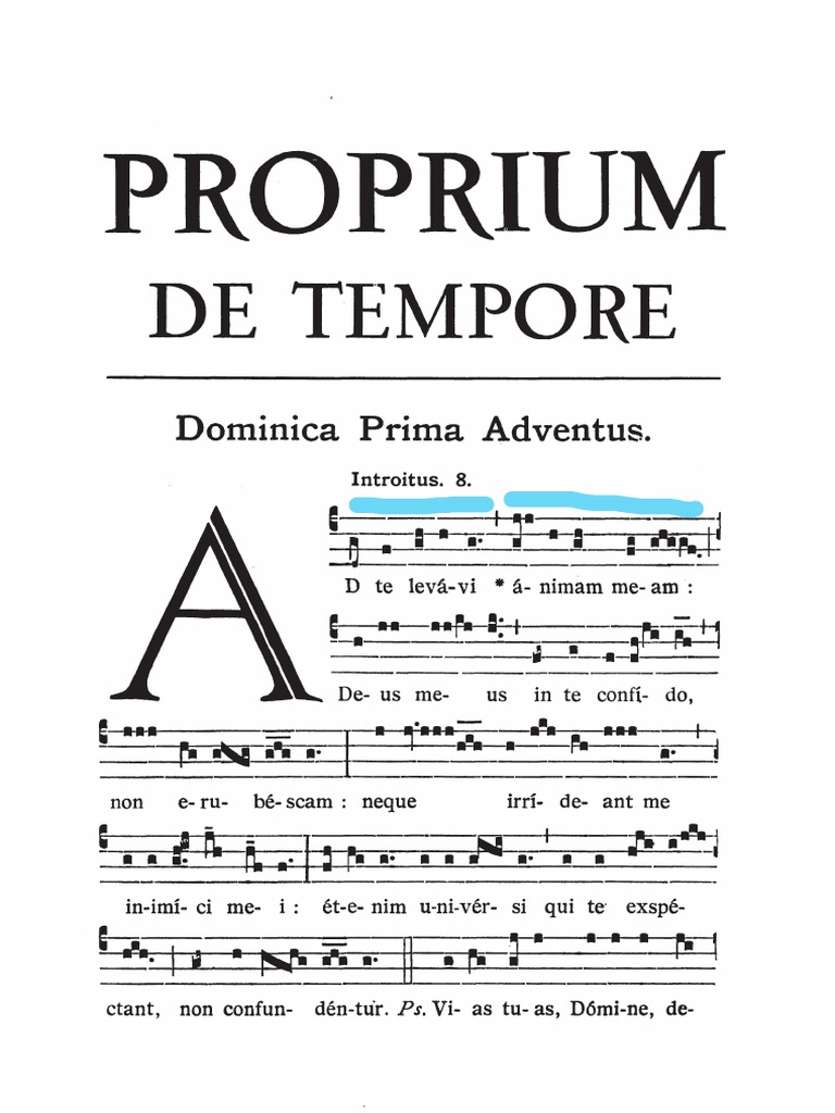Ad Te Levavi-Canto Gregoriano | PDF