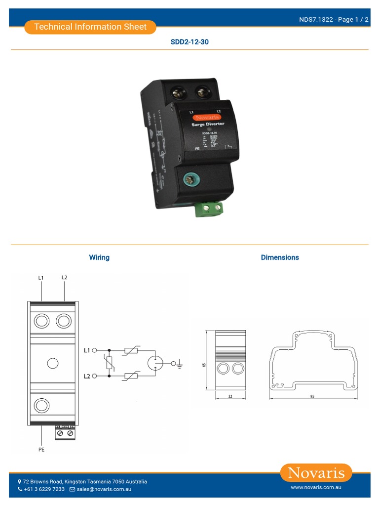 Novaris sdd2 12 30 - Datasheet1 | PDF