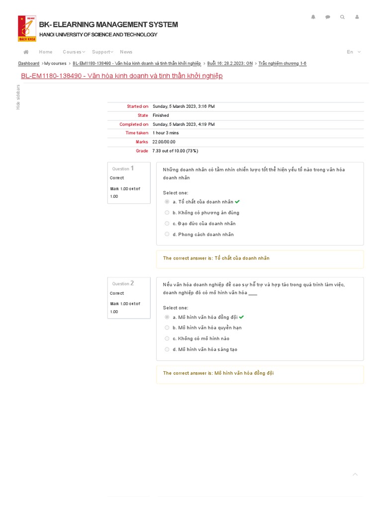 Lms Văn Hóa Kinh Doanh | PDF