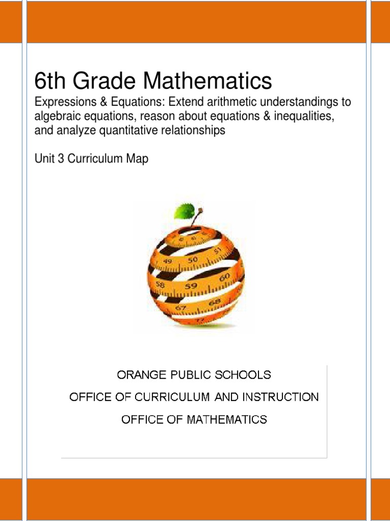 6th Grade Mathematics | PDF | Variable (Mathematics) | Equations