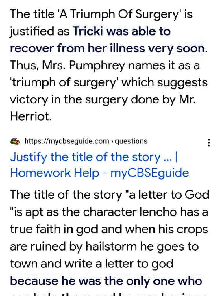 Title Justification of All The English Chapters Taught To You | PDF