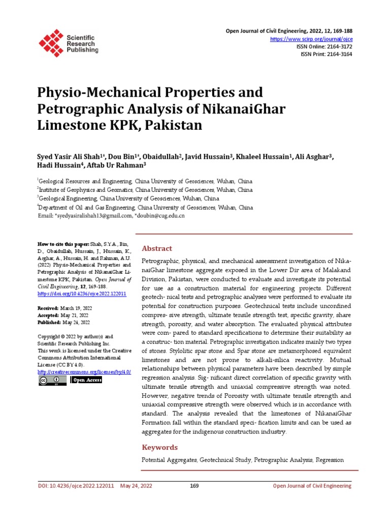 Physio Mechanical Properties | Download Free PDF | Rock (Geology) | Marble