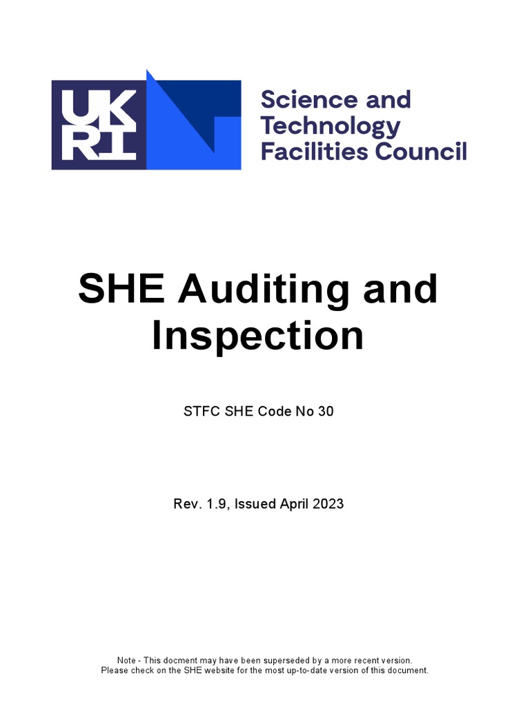 SHE Audit Plan | PDF