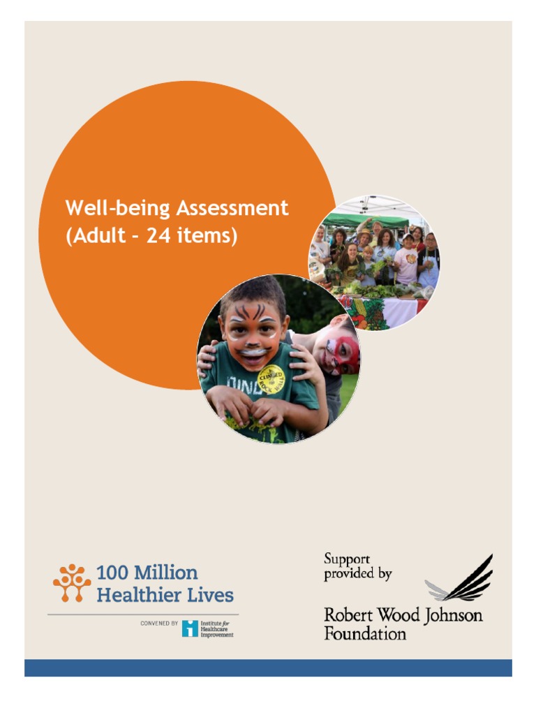 Adult Well-Being Assessment Tool | PDF | Race And Ethnicity In The ...
