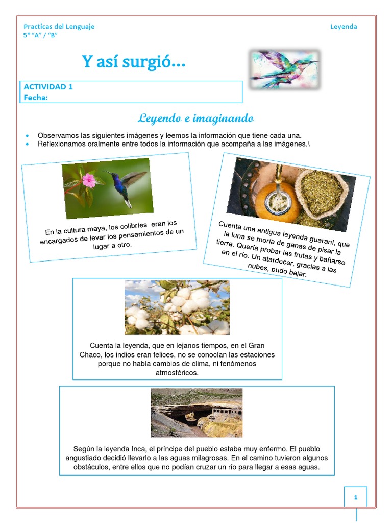 Secuencia N 2 Leyendas | PDF