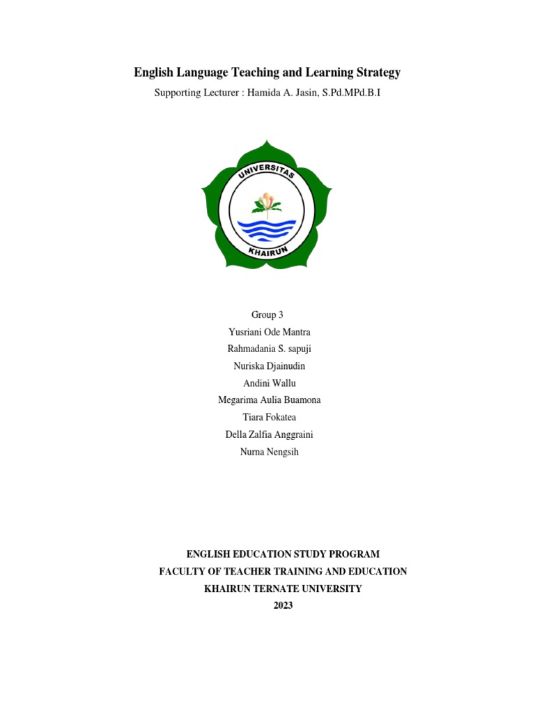 English Language Teaching and Learning Strategy | PDF | Second Language ...