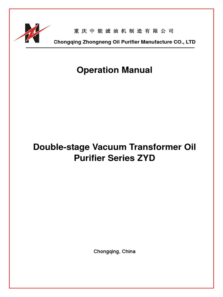 Series ZYD Operation Manual | PDF | Pump | Valve