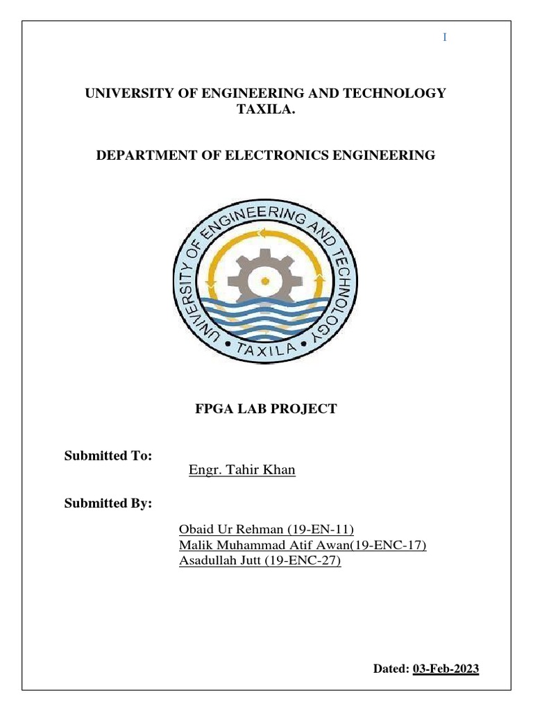 Fpga Final Report | PDF | Logic Gate | Computer Engineering