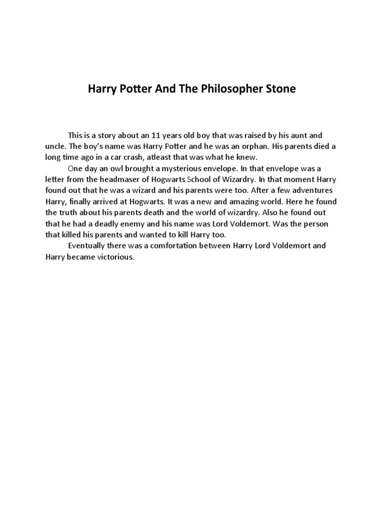 Harry Potter and The Philosopher Stone | PDF