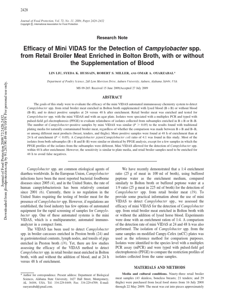 Efficacy of Mini VIDAS | PDF | Sensitivity And Specificity | Medical Specialties
