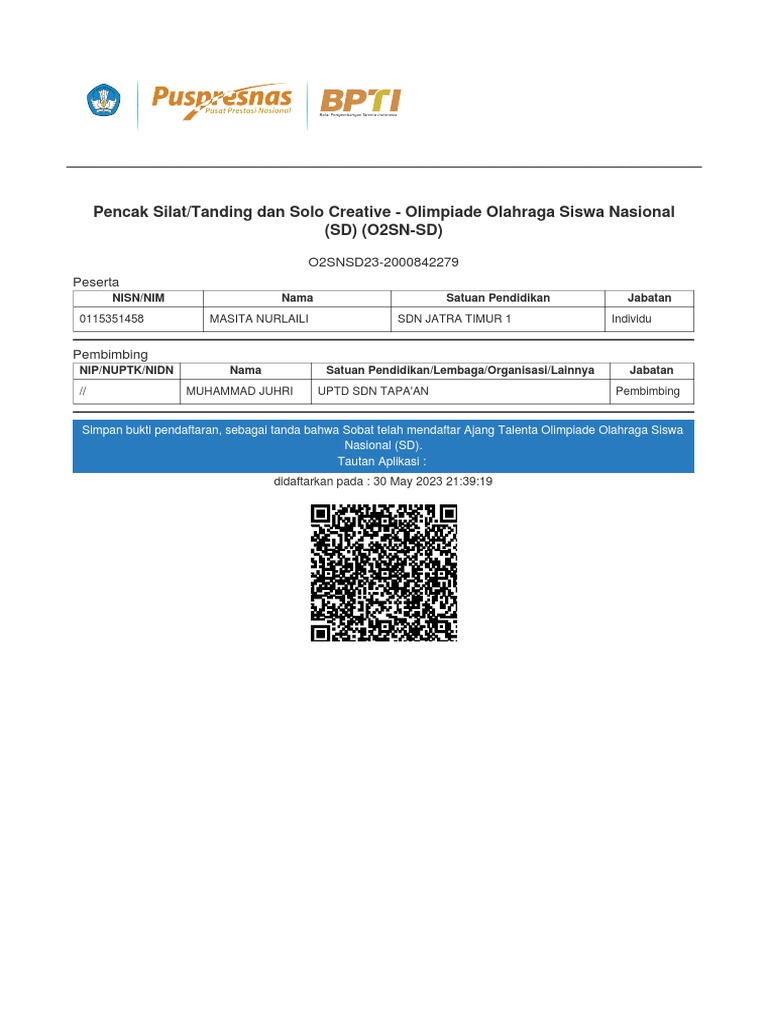 Bukti-Pendaftaran Masita | PDF | Bisnis