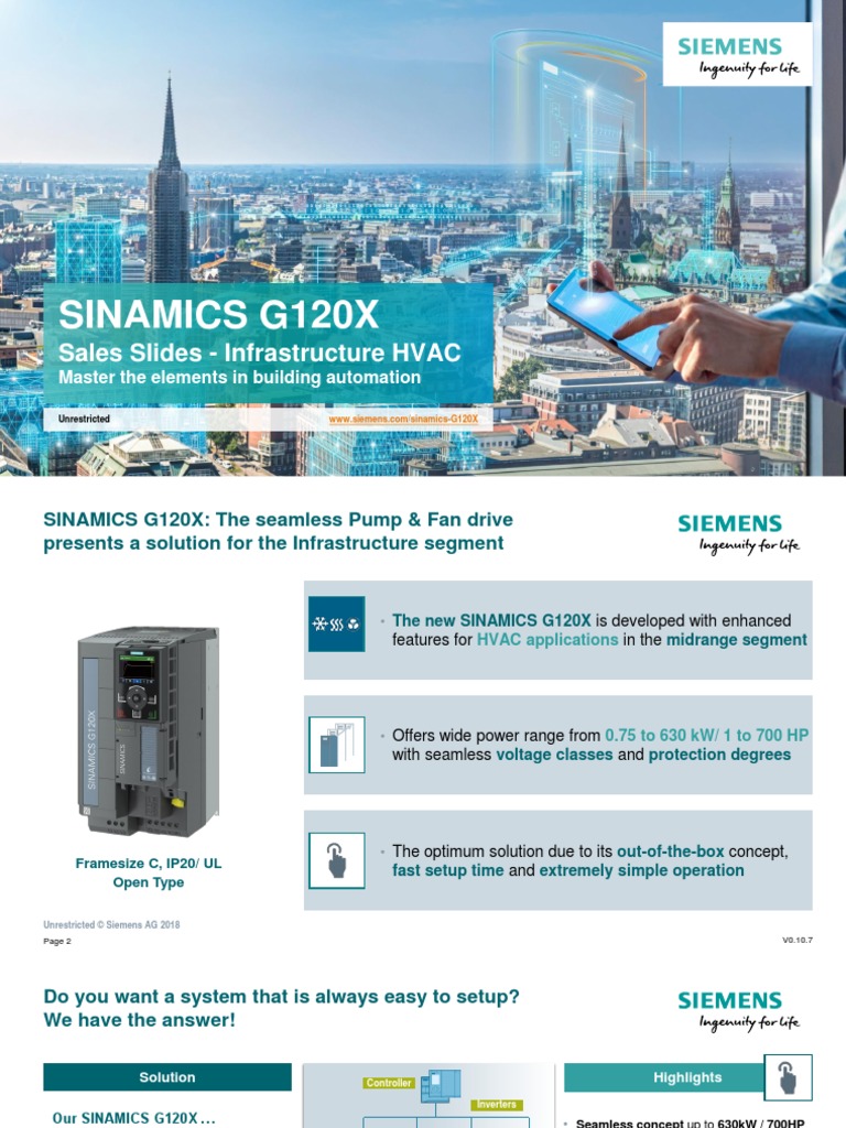 G120X - Presentation | Download Free PDF | Programmable Logic Controller | Electric Motor