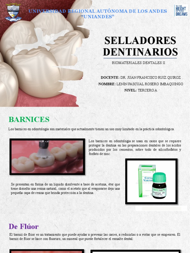 Selladores Dentinarios Capitulo 1.4 | PDF | Odontología | Flúor