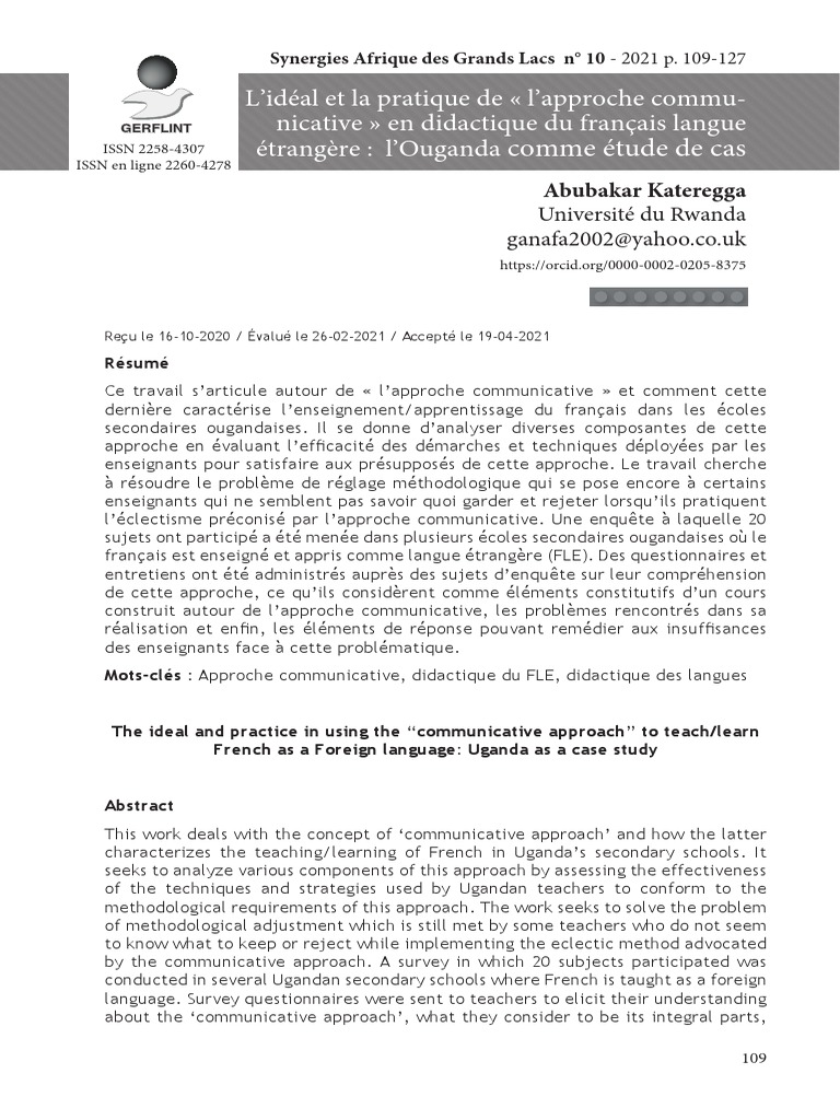 L'approche Communicative | PDF