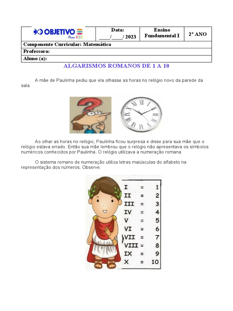 algarismos romanos | PDF