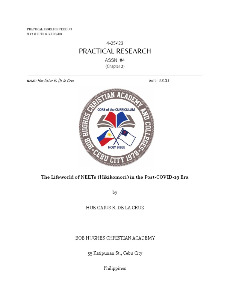 Practical Research ASSGN. #4 (Chapter 2) | PDF | Behavioural Sciences