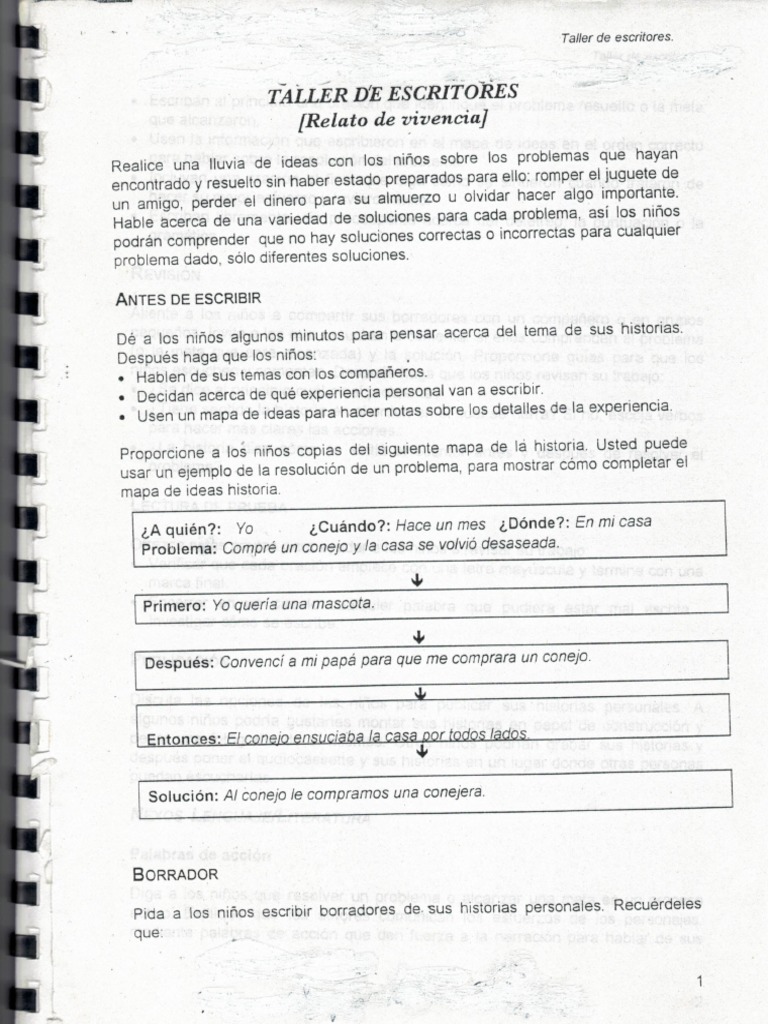 TALLER DE ESCRITORES | PDF