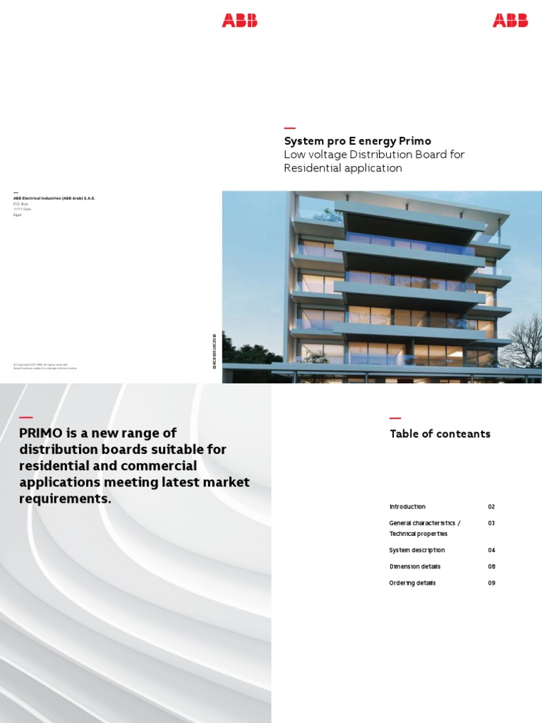 PRIMO Catalog - Rev.00 - 22.8.17 | PDF