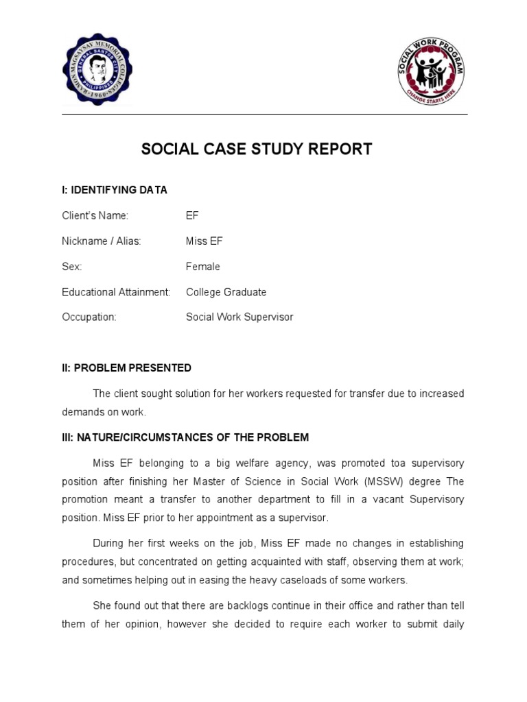 SOCIAL-CASE-STUDY-REPORT-RMMC | PDF