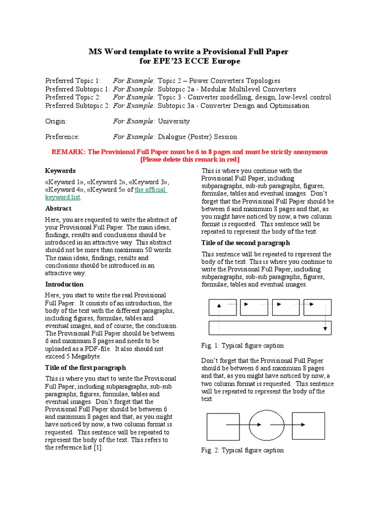 EPE 2023 Provisional Full Paper Template | PDF | Computer Engineering | Electronics