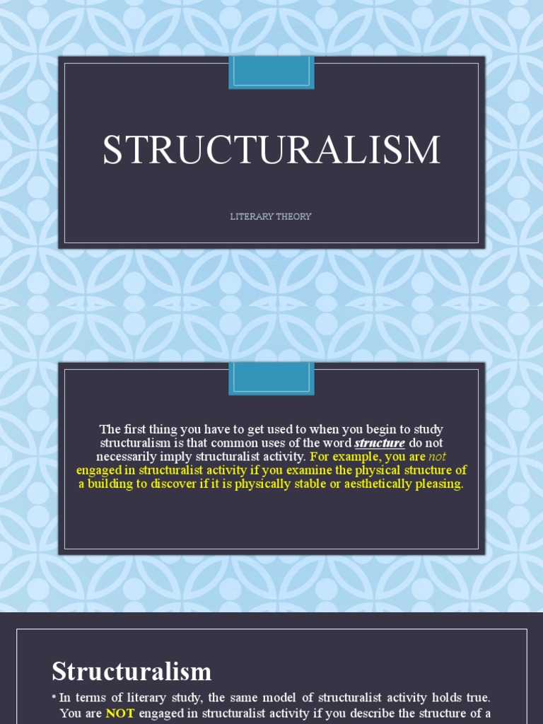 Structuralism | PDF | Psychological Concepts | Science