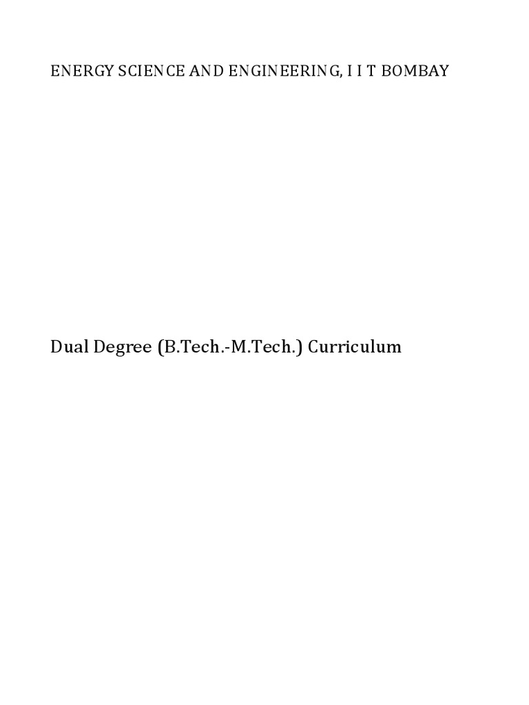 Course Structure DD Latest IITB | PDF | Electrical Engineering | Power ...