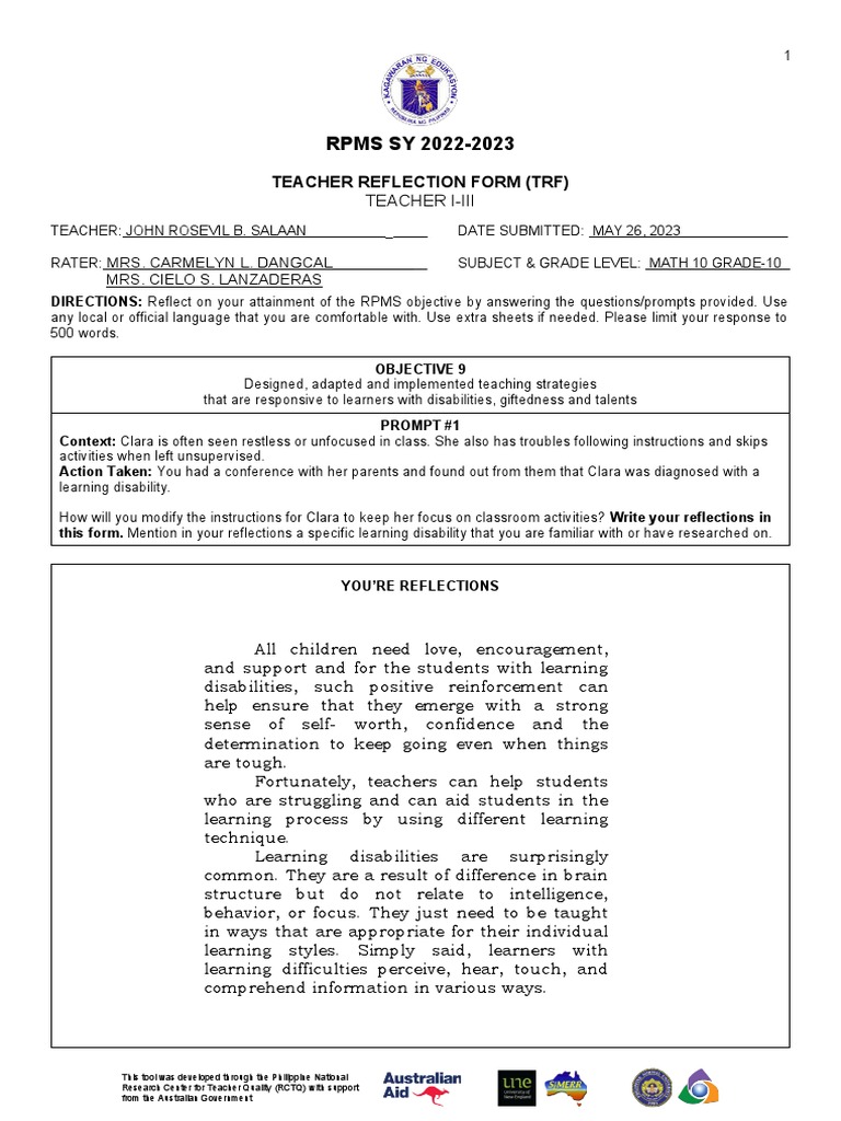 RPMS Sy 2022-2023 | PDF