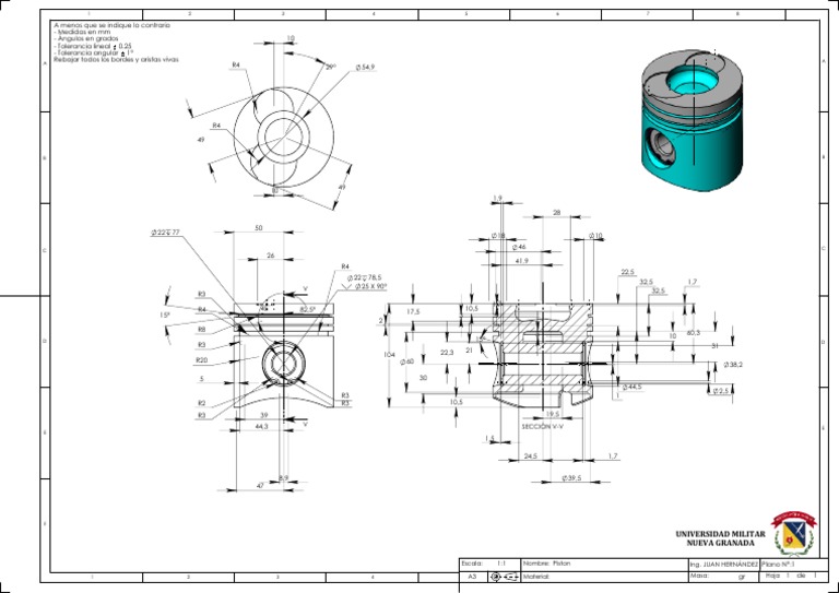 Plano de Piston | PDF
