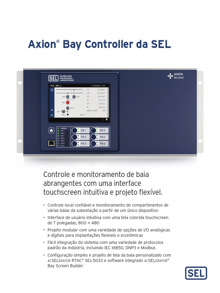 SEL Bay Controller - 20210923 - PT - Web | PDF | Entrada/Saída | Rede ...