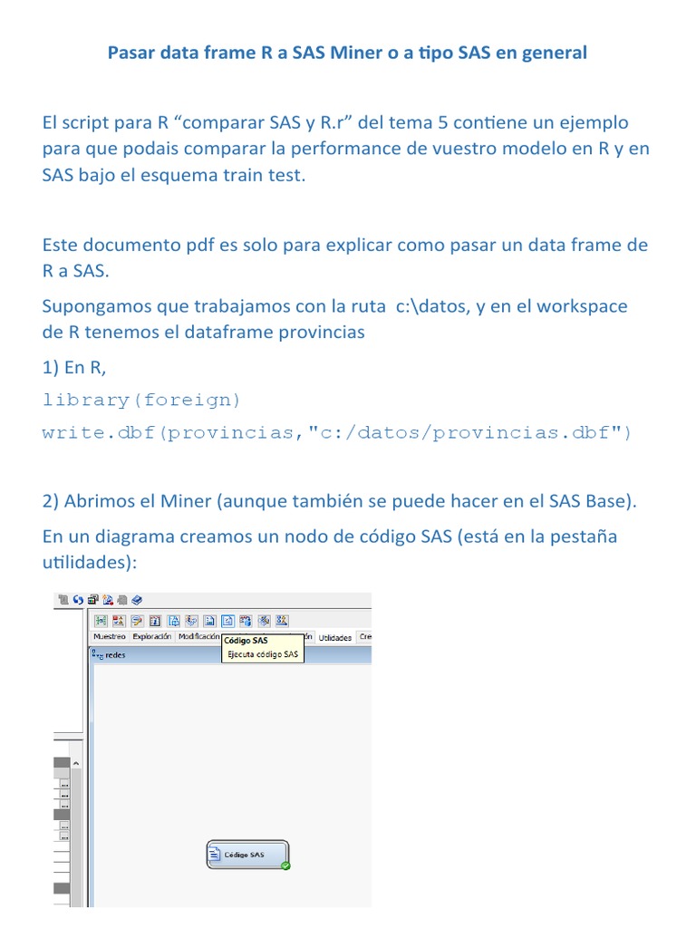 Data Frame R A SAS | PDF