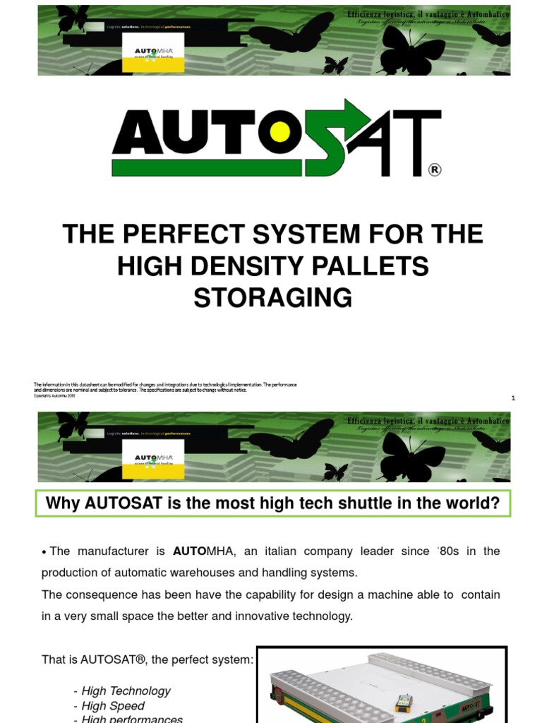 Autosat 2 | PDF | Warehouse | Pallet