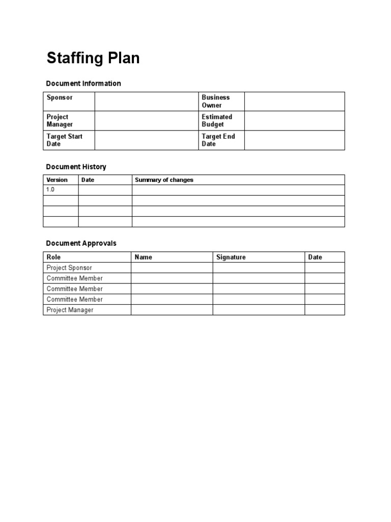 Staffing Plan | PDF | Business