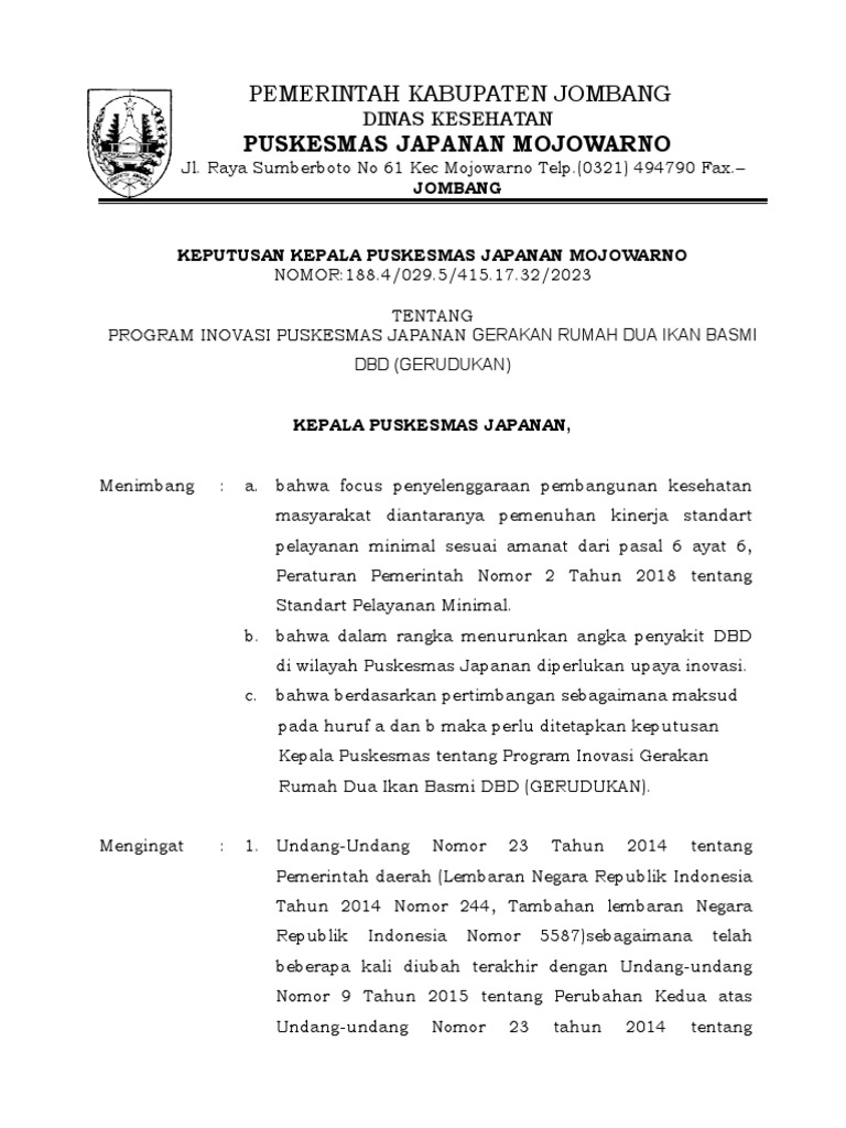 Inovasi Gerudukan Basmi DBD | PDF