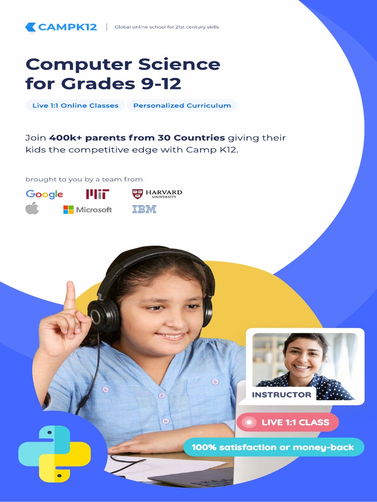Camp K-12 Detailed Curriculum For 9-12 Kids | PDF