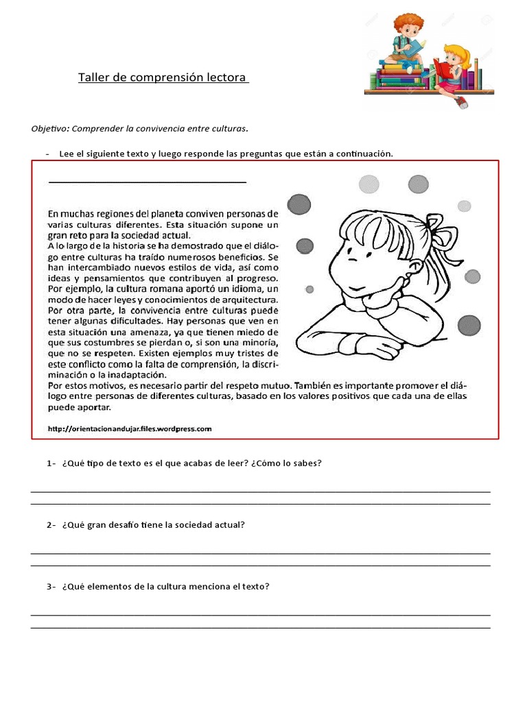 Actividad N 18 Taller De Comprensión Lectora 4a 10 Pdf