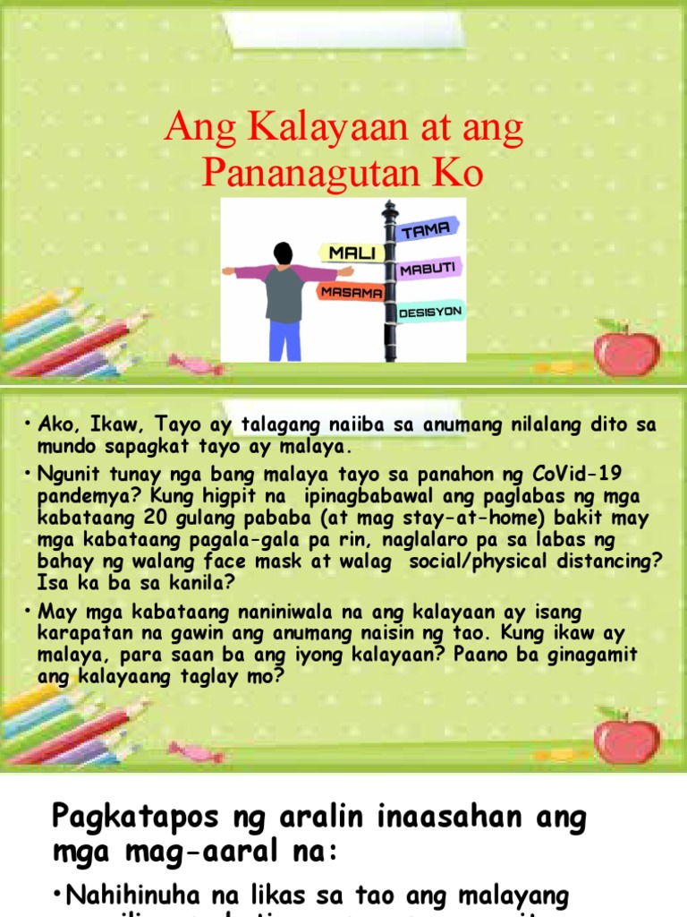 Q2 Ang Kalayaan at Ang Pananagutan Ko | PDF