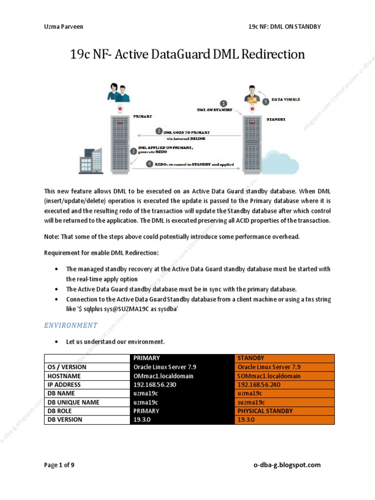 Active DataGuard DML Redirection | PDF | Information Retrieval | Software