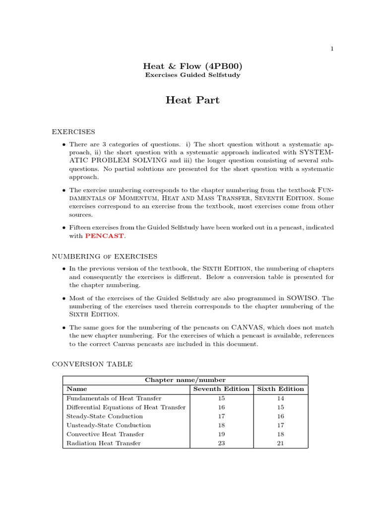Heat Exercises | PDF